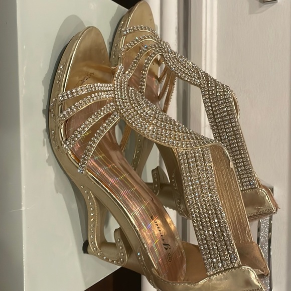 Shoes | Bling Platform Rhinestone Heels | Poshmark